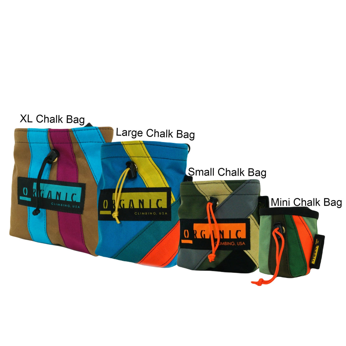 Small (6.5") Chalk Bag - Customizable Colors – Organic Climbing